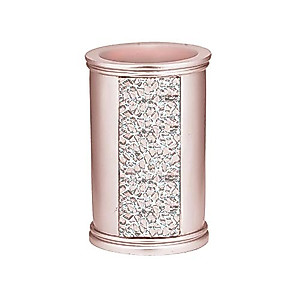 Popular Bath Sinatra Modern Bath Tumbler Modern Classic Contemporary Decorative Beautiful Designs Bathroom Decor for Home Luxury Bath, Blush