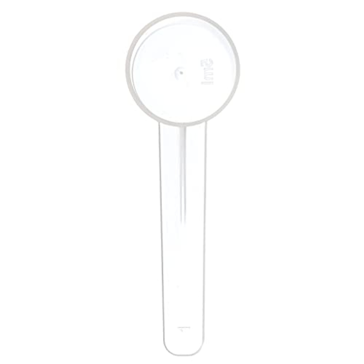 3 Measuring Spoons Set with Short Handle - 1 Teaspoon (5 ML) White Plastic Scoops for Coffee, Grains, Protein, Spices, Powders, and Other Dry Goods, BPA Free, Kitchen Tools Measure, Fits in Jars