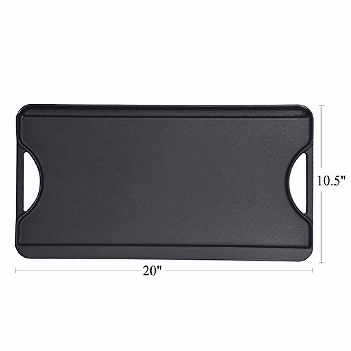 GasSaf Cast Iron Reversible Griddle with Handles, 20 Inch x 10.5 Inch Big Grill Pan for Stovetop