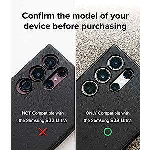 Ringke Onyx [Feels Good in The Hand] Compatible with Samsung Galaxy S23 Ultra Case, Anti-Fingerprint Technology Prevents Oily Smudges Non-Slip Enhanced Grip Precise Cutouts for Camera - Black