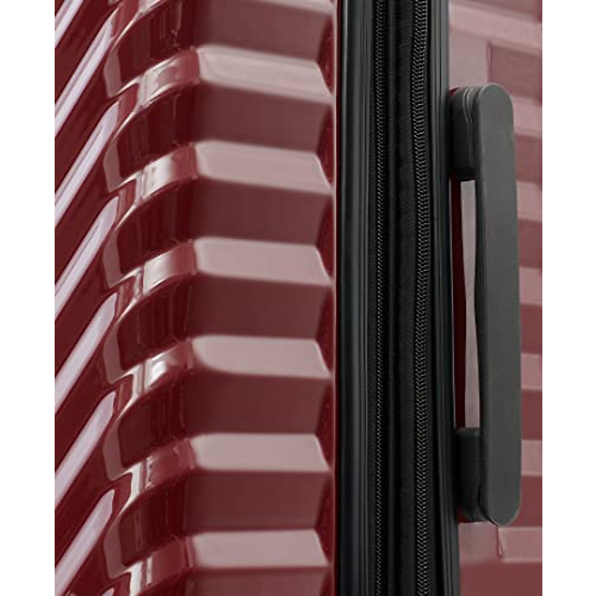 Karl Lagerfeld Paris Women's Suitcase Spinner Wheels Hardside, Burgundy, One Size