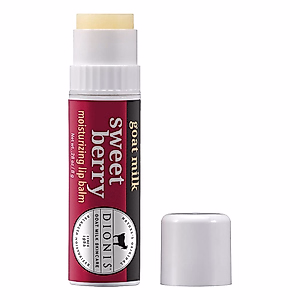 Dionis - Goat Milk Skincare Sweet Berry Scented Lip Balm 3 Piece Set (0.28 oz) - Made in the USA - Cruelty-free and Paraben-free