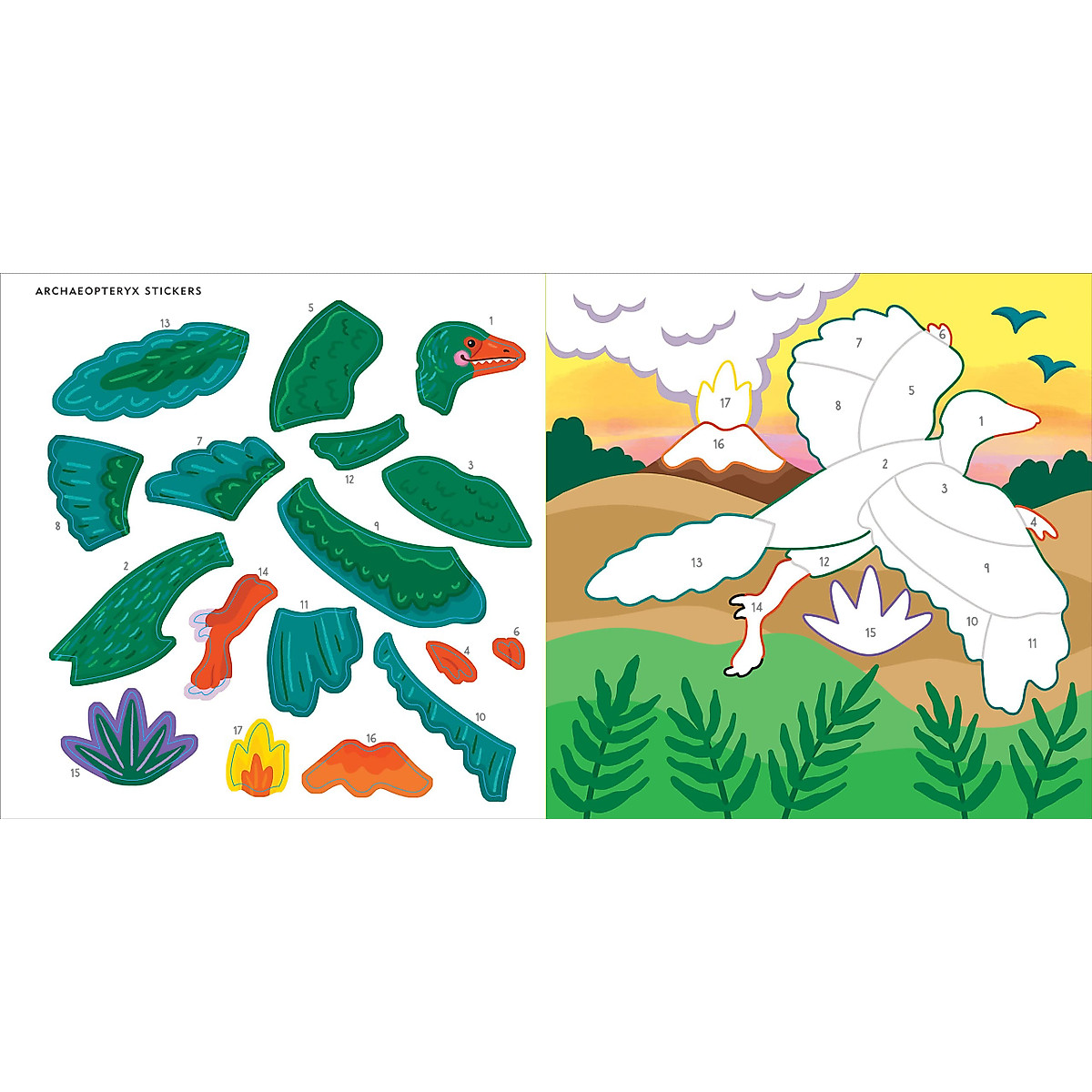 My First Color-by-Sticker Book - Dinosaurs