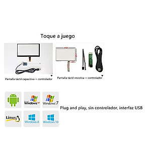 Wifehelper 3.5" TFT LCD Display Screen RGB LCD Display Module 320 x 240 Display Resolution Compatible with LQ035NC111 54pin LCD