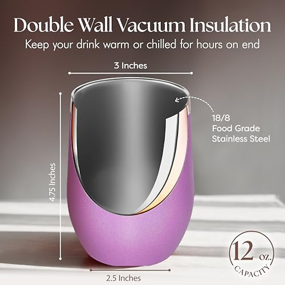 shop4ever A Wise Woman Once Said F This And She Lived Happily Ever After Engraved Insulated Stainless Steel Wine Tumbler with Lid 12 oz. Funny Divorce Retirement Feminist Gift (Purple Sparkle)