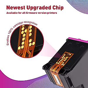 HOTCOLOR 67 67XL Re-Manufactured Ink Cartridge Replacement for HP 67 Ink for HP Envy 6055 Envy Pro 6455 Ink Envy pro 6458 Ink 3YM56AN 3YM55AN(1Black/1Tri-color 2Pack)