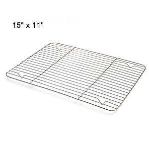 Aspire Cooling Rack 2 Pack - 8.5" x 6.5", Stainless Steel Baking Racks for Cooking Baking Roasting Grilling