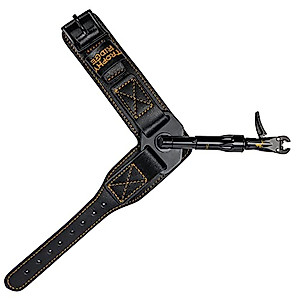 Trophy Ridge Shootout Compact Dual-Caliper Archery Bowhunting Release - 360° Swivel Arm, Adjustable Length, Trigger Travel Tuning, Premium Leather Buckle Strap, Black