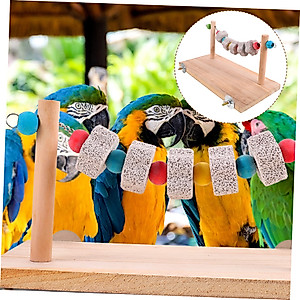 iplusmile 3pcs Chew Toys Parakeet Perch Bird Toy Wooden Bird Perch Parrot Perch Stands Bird Cage Stand Cage Bird Stand Parrot Chewing Toy Cage Bird Perch Cage Parrot Stand Parrot Swing Toy