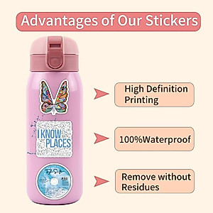100 PCS Music Stickers Vinyl Waterproof Stickers for Water Bottle Laptop Skateboard Car Bumper Computer for Boys Girls Teens
