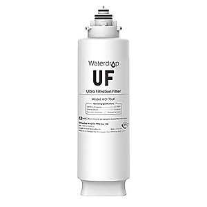 Waterdrop TSUF Ultra-Filtration Under Sink Water Filter, Replacement for Waterdrop TSU-W 3-Stage Ultra-Filtration Under Sink Water Filter System, 0.01 Micron, 4000 Gallons High Capacity. 1 Pack