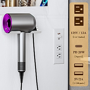 ALEXNUTRE Makeup Vanity Desk with Lights, Large Vanity Desk with Mirror and Lights in 3 Models, Vanity with Power Outlet, Vanity Desk with 5 Drawers, 2 Cabinets, Shelves, White Vanity for Bedroom