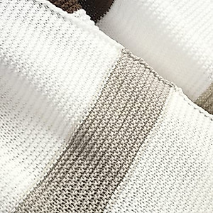 Lush Decor Boho Knitted Braided Tassel Throw Blanket, 60" x 50", Neutral