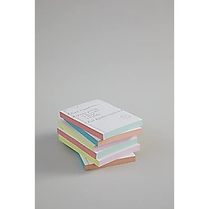 DesignWorks Ink 5" x 7" Green & Peach Color-Block Notepad - Cute Memo Pad with 120 Tear-Off Planner Sheets for Notes, To-Do List, & Reminders | Aesthetic Desk Accessories (PP57-2022)