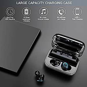 Motast Wireless Earbuds, Bluetooth 5.3 Earbuds 140H Playtime Bluetooth Headphones HD Stereo Noise Cancelling Wireless Earphones in Ear with Mic, USB-C Charging Case, IP7 Waterproof Headset for Sports