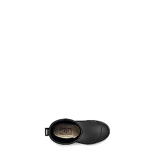 UGG Unisex-Child Droplet Mid Boot, Black, 2 Little Kid