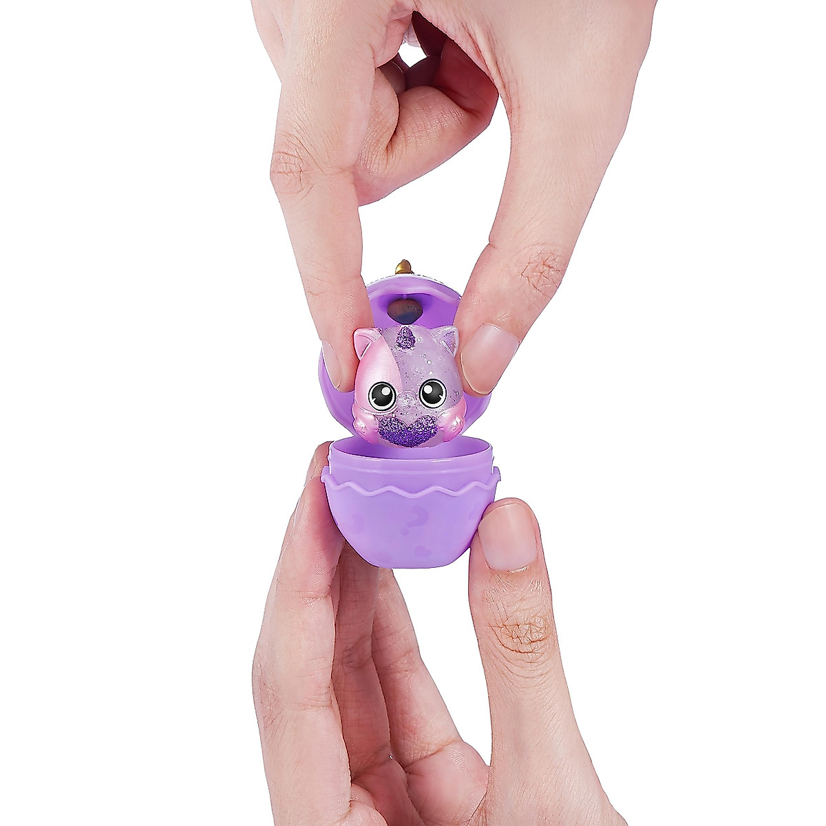 Rainbocorns Eggzania Surprise Mania Series 1 (Kitten) by ZURU, Collectible Plush Stuffed Animal, 5 Mini Eggs, Stickers, DIY Jewelry, Slime, Ages 3+ for Girls, Children