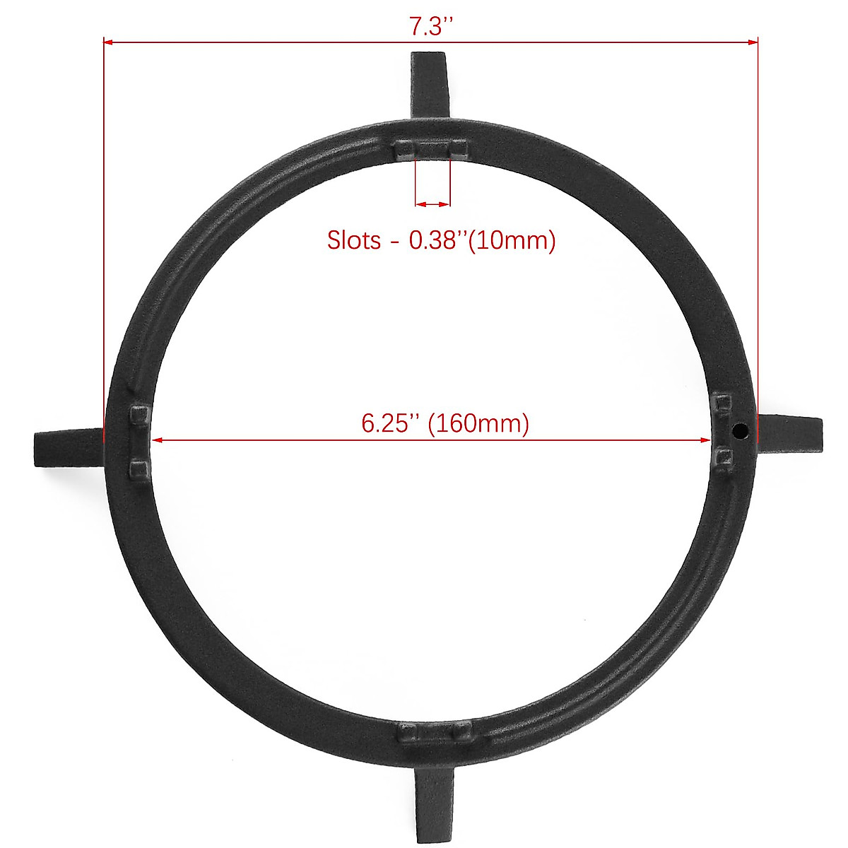 Wok Ring, W10216179 Replacement Parts Wok Support Ring for Gas Stove GE, Whirlpool, Kitchenaid, Kenmore, Jenn Air, Bosch, Samsung Etc Gas Range Parts Cast Iron Wok Stand Rack Set Cookware Accessories