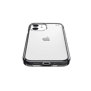 Speck Products Presidio Perfect-Clear Impact Geo iPhone iPhone 12, iPhone 12 Pro Case, Clear/Black (138491-5905)