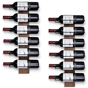 FreshDecor Wine Rack Wall Mounted (Brown)