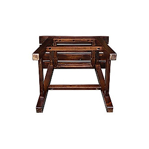 IC International Concepts International Concepts Slat Seat, 18-inch, Espresso,Brown Stool