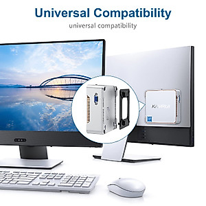 KAMRUI Mini PC Windows 11 Pro, 8GB DDR4 128GB SSD Celeron J4125 Mini Desktop Computer, Support 2.5-inch SSD, 2.4G+5.0G WiFi, 4K HDMI x2, Gigabit Ethernet, BT 4.2, Support Windows 10 Pro Micro PC