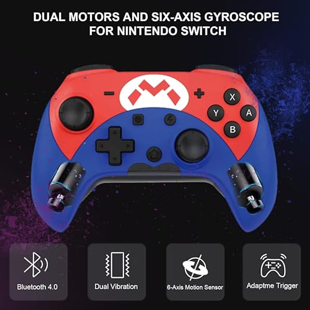 Joso Mobile Game Controller for iPhone iPad, Direct Play, Bluetooth Gaming Gamepad Joystick Works with Most iOS, iPad, MFi Games, Call of Duty Mobile(COD), Genshin Impact, Asphalt 9, Real Racing 3