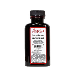 Angelus Leather Dye, 3 oz, Dark Brown 3 Fl Oz
