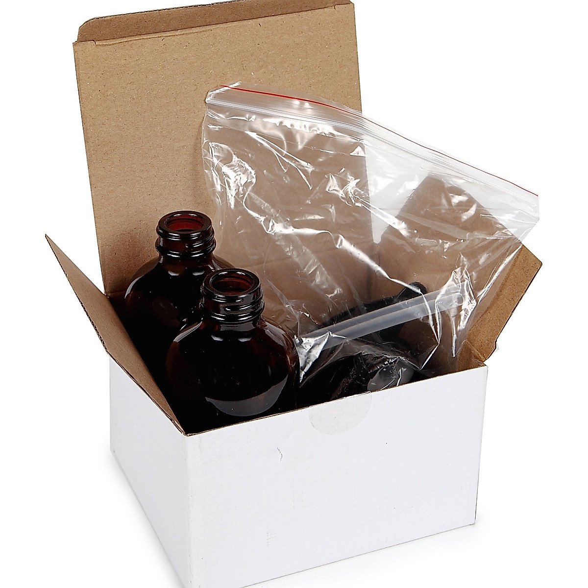 Vivaplex, 2, Large, 8 oz, Empty, Amber Glass Spray Bottles with Black Trigger Sprayers