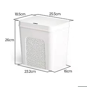 XBWEI Smart Sensor Automatic Electronic Garbage Can Dwaterproof Bathroom Toilet Water Narrow Seam Trash Can Bathroom