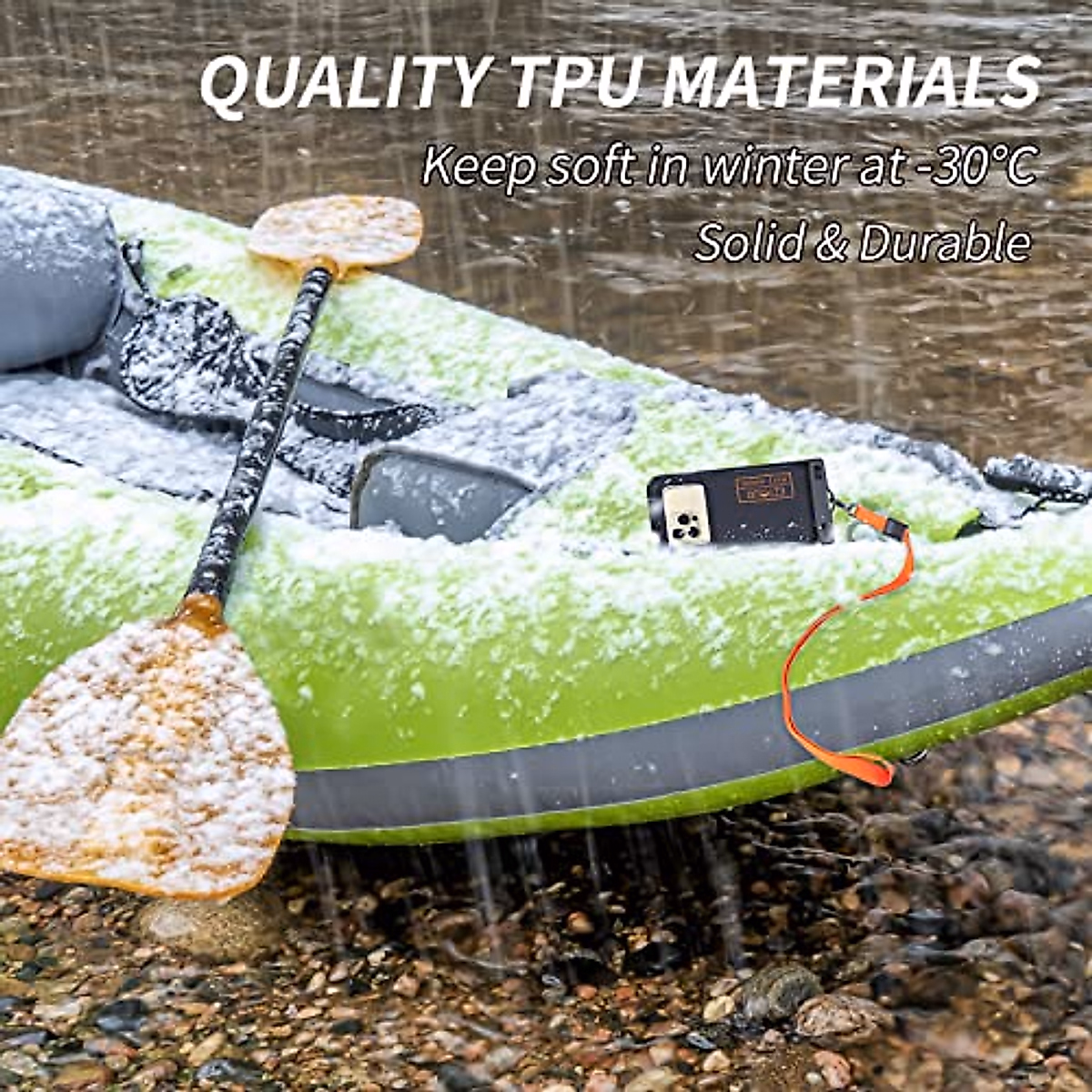 EZTOUR Floating Waterproof Phone Pouch, Universal Water Proof Cell Phone Case with Lanyard for iPhone 14 Pro Max/ 13 Pro Max/ 12 Pro Max/ 11/ S22 Black