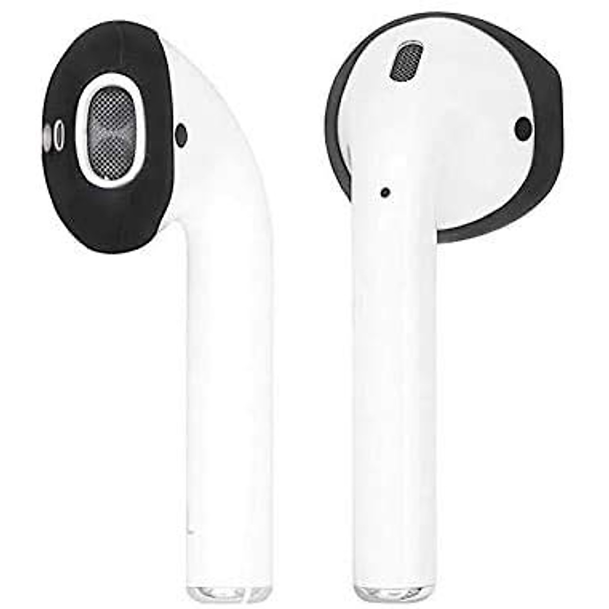 ALXCD Fit in Case Ear Cover Replacement for Air Pods Headphones, Silicone Earbud Covers Eartips, Compatible with Air Pods, 6 Pairs, White Black Pink Purple Green Gold