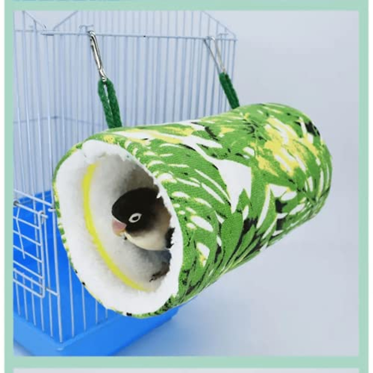 Barn Eleven Bird Nest House Hut Hammock, Winter Warm Nest, Snuggle Bird Hammock Hanging Happy Hut Bird Parrot Hideaway Cage Toy for Parrot Budgies Parakeet Cockatiels Conure Lovebird Finch (Medium)