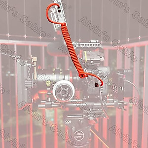 Alvin's Cables 8K 2.1 Micro-HDMI to Full HDMI Braided Coiled-Cable for Atomos-Ninja-V 4K-60P Record 48Gbps HDMI for Canon-R5C,R5,R6(18 to 28 Inch)