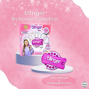 Blinger Ultimate Set, Glam Collection, Comes with Glam Styling Tool & 225 Gems - Load, Click, Bling! Hair, Fashion, Anything! (Amazon Exclusive)