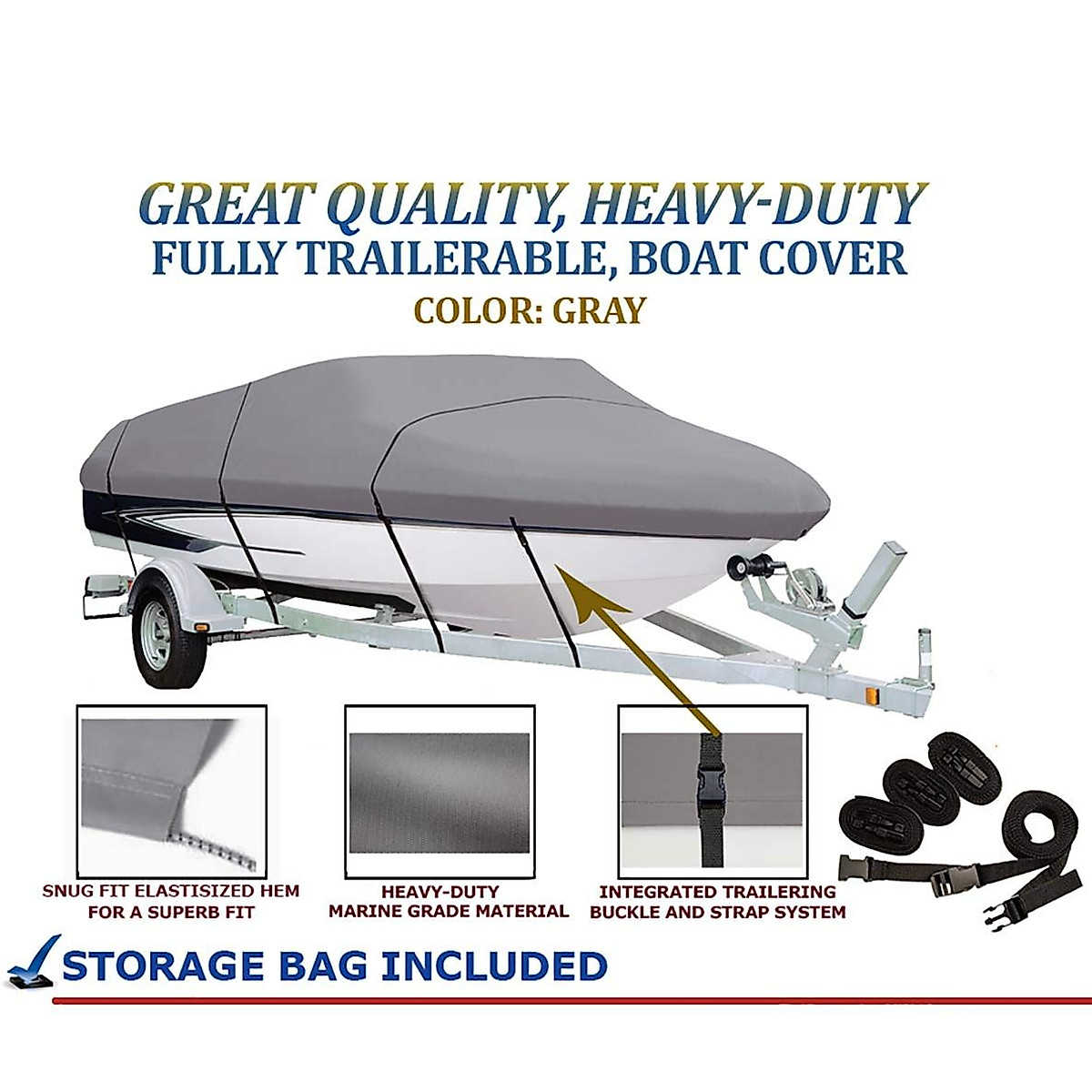 SBU Boat Cover Compatible for Regal 2250 CUDDY/2250 FASTRAC Cuddy 2004 All Weather Protection