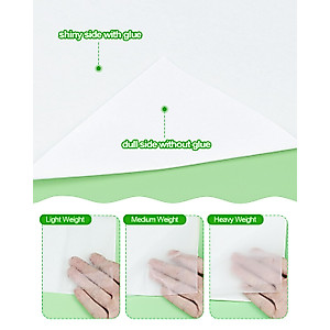 PLANTIONAL Double Sided Iron On Adhesive Sheets: 20 PCS Heavy Weight A4 Size Double-Sided Press-on Patch Heat Melt Fabric Glue Sheet Permanent Fusible Adhesive Sheets