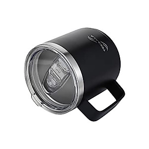 TEKAALA Stainless Steel Coffee Mug, Dishwasher safe,14 Oz Double Wall Vacuum Insulated, Durable Black PPG powder Coating, Travel Thermal Cup with lid and handle