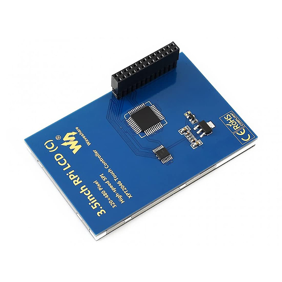 Coolwell 3.5 Inch LCD Screen Resisitive Touch Display C Touchscreen for Raspberry Pi 4B+ 4B 3B+ 3B 2B+ Zero W WH 480x320 SPI Small Raspberry Pi Monitor