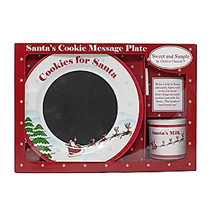 Sweet & Simple Santa's Cookie Message Plate