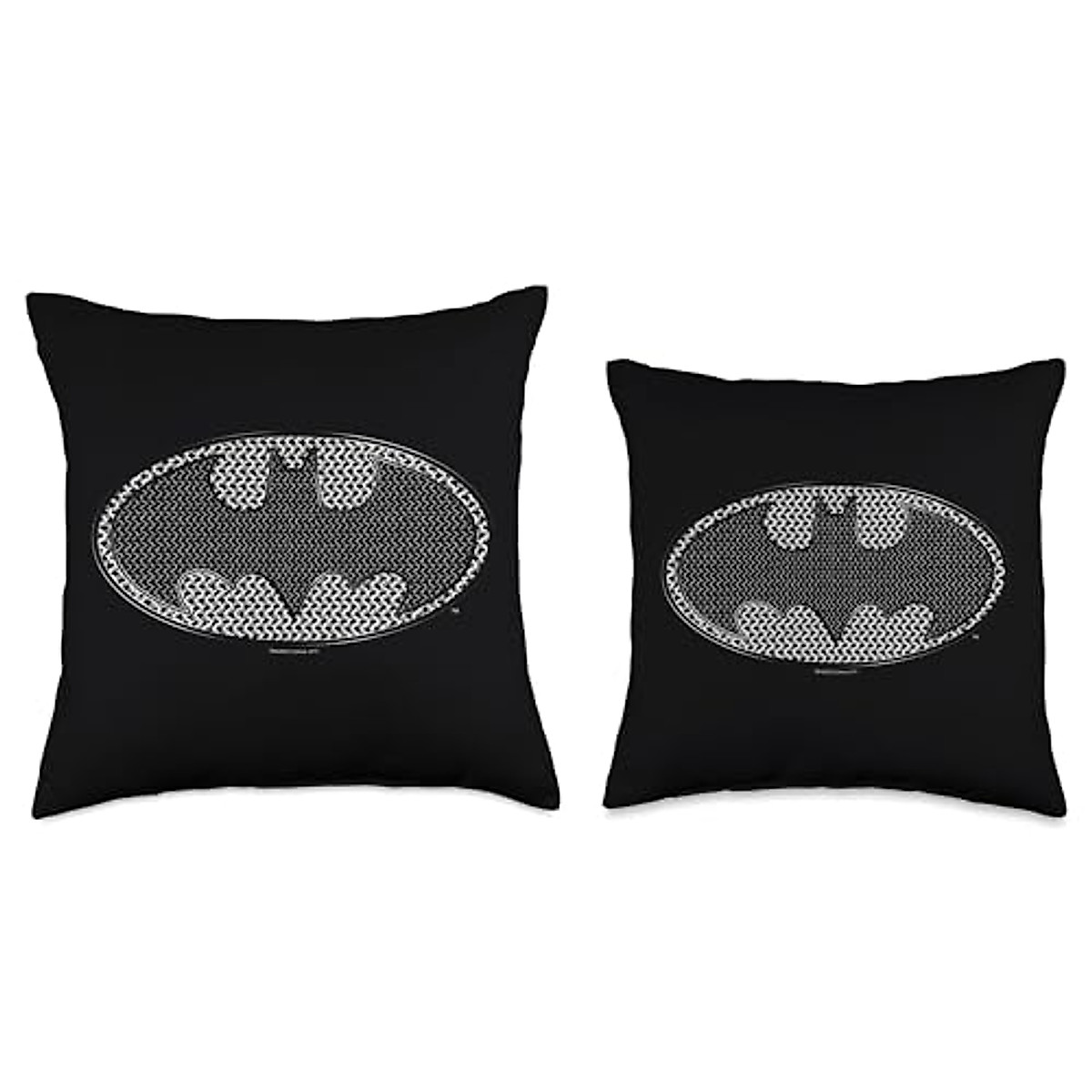 Batman Chainmail Shield Throw Pillow, 18x18, Multicolor