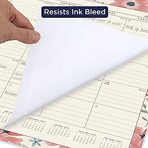 AT-A-GLANCE 2023 Wall Calendar, 15" x 12", Medium, Monthly, Badge Floral (1641F-707)