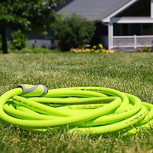 Flexzilla Garden Hose with SwivelGrip, 5/8 in. x 100 ft., Heavy Duty, Lightweight, Drinking Water Safe, ZillaGreen - HFZG5100YWS-E