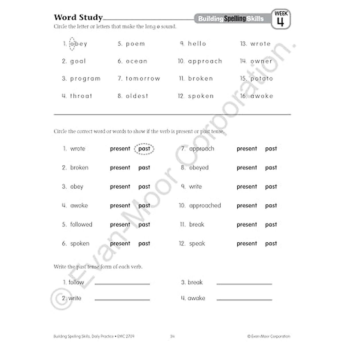 Evan-Moor Building Spelling Skills, Grade 5 - Homeschooling & Classroom Resource Workbook, Reproducible Worksheets, Teaching Edition, Spelling Strategies, Reading and Writing Skills