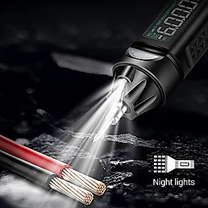 ANENG Pen Type Digital Multimeter AC/DC Voltage Tester 6000 Counts Intelligent Professional Current Meter Non-Contact Voltmeter Sensor Pen Test with Resistance Continuity Capacitance Diode Live Wire