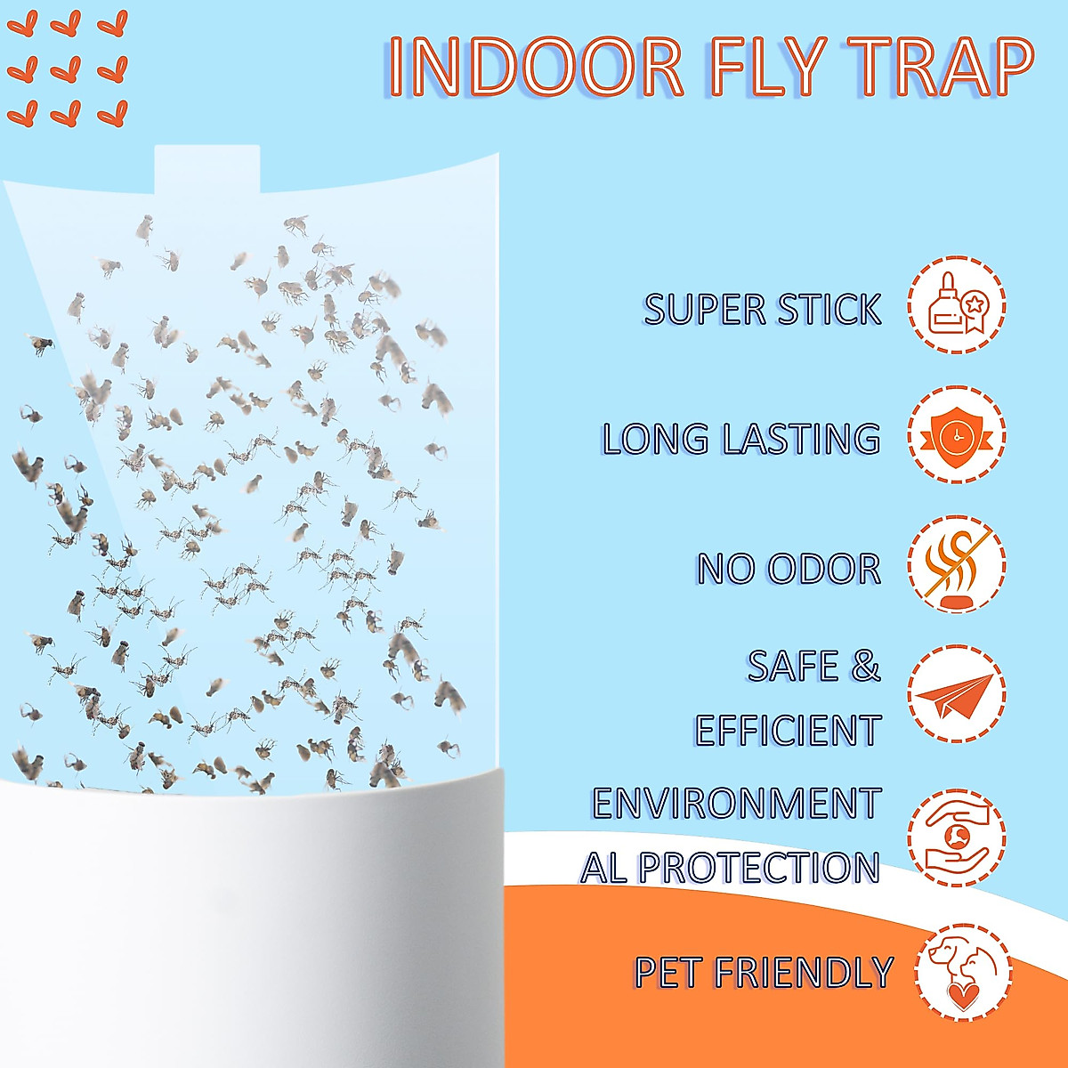 SHIELDFLY | Fly Trap Indoor, Gnat Killer Indoor, Fly Traps Indoor for Home, Highly Effective UV Light, Flying Insect Trap, Flies, Fruit Flies, Gnats & Other Flying Insects (1 Device + 4 Cartridges)