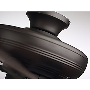 Ashland LED Ceiling Fan with Light Kit | 52 Inch Fixture with 5 Blades, Removable Glass Shade, and Pull Chain | Low Profile Hugger with Dual Mount Design and Downrod, Oil Rubbed Bronze