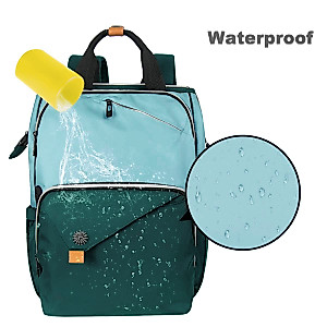 Hap Tim Laptop Backpack Women, Travel Backpack for Women, Work Backpack, Nurse Backpack, Green（7651-GR）