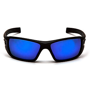 Pyramex Velar Safety Glasses, Black Frame/Ice Blue Mirror Lens
