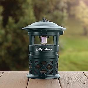 DynaTrap DT1130-GRSR 1/2 Acre Mosquito & Flying Insect Outdoor Trap and Killer – Kills Mosquitoes, Flies, Wasps, Gnats, & Other Flying Insects - Bug Zapper Alternative – Green
